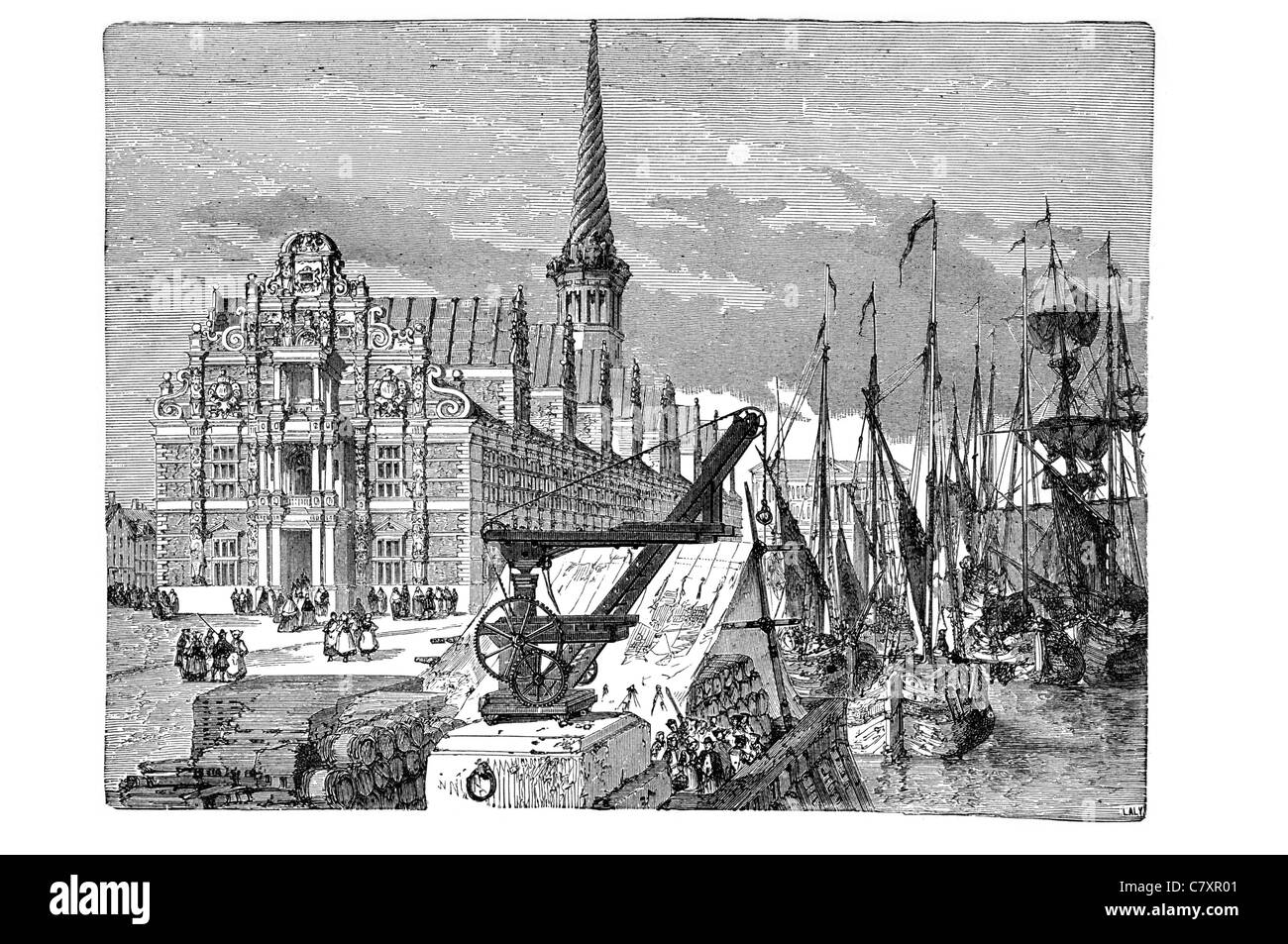 Medieval docks Black and White Stock Photos & Images - Alamy