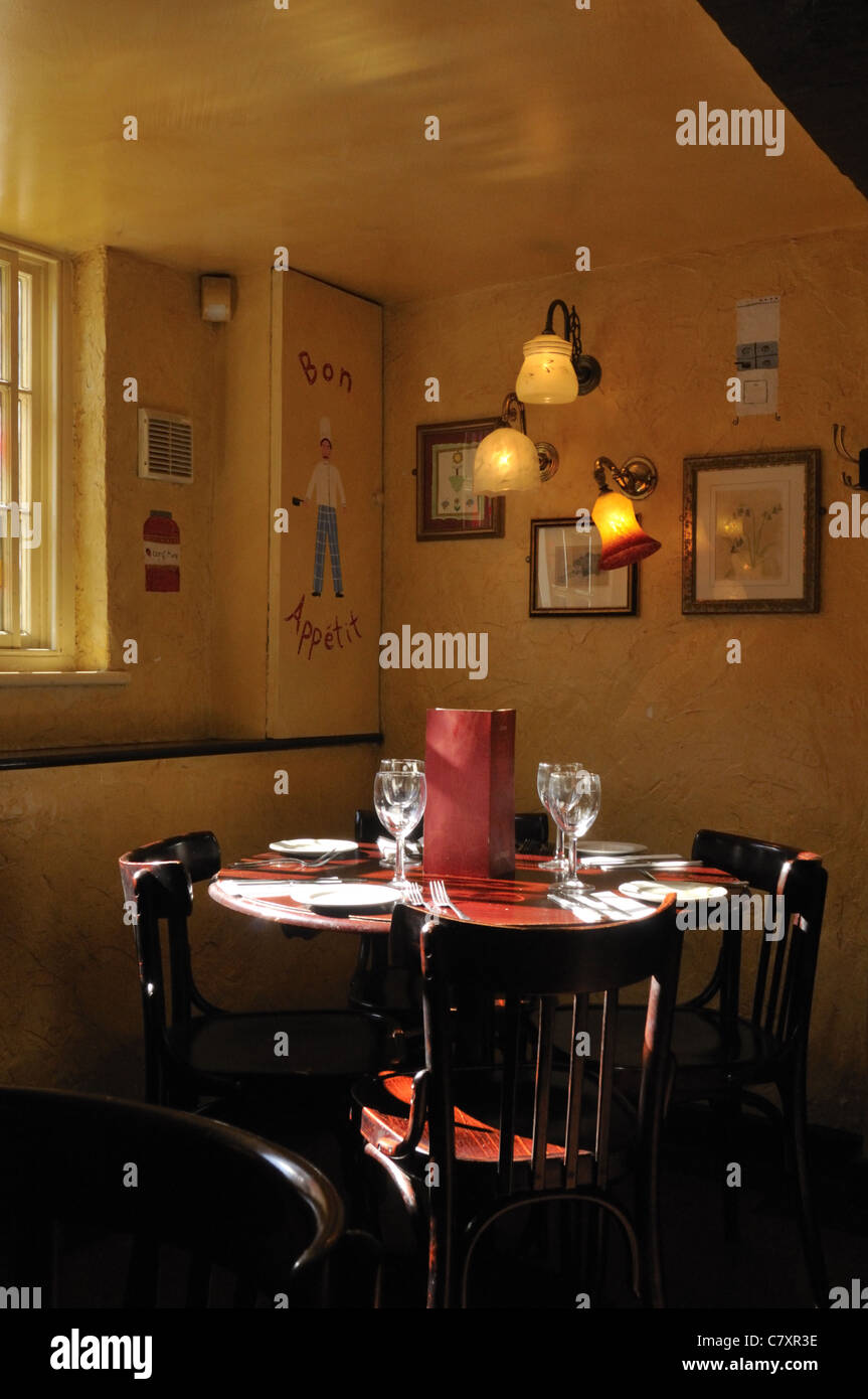 Interior of Cafe Rouge French restaurant Stock Photo - Alamy