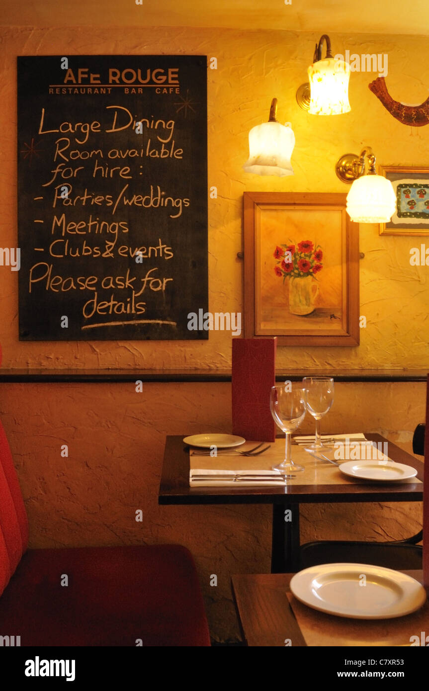 Interior of Cafe Rouge French restaurant Stock Photo - Alamy