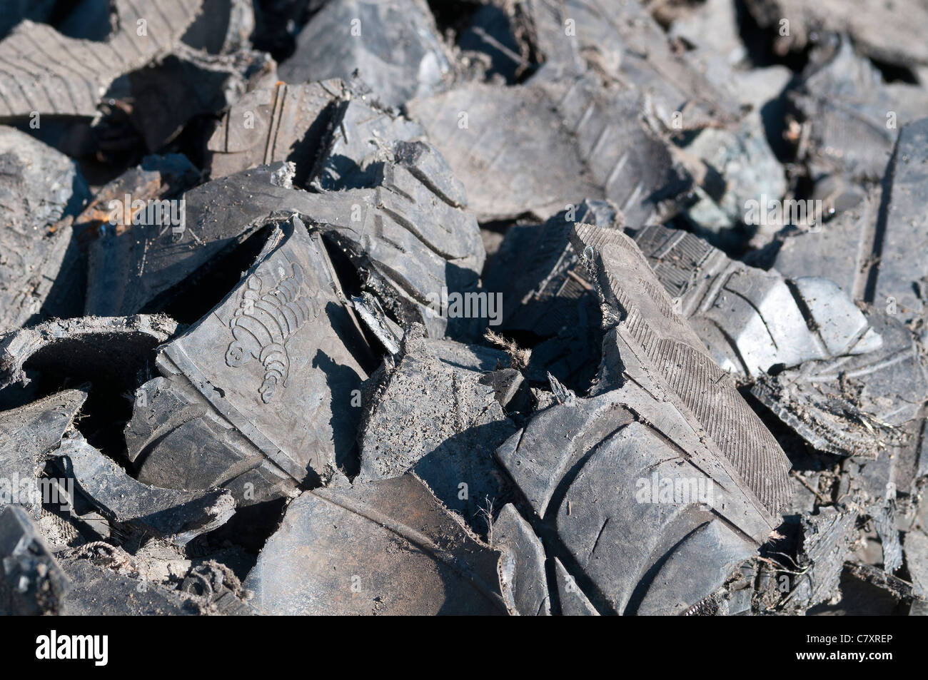 Shredded tires hi-res stock photography and images - Alamy