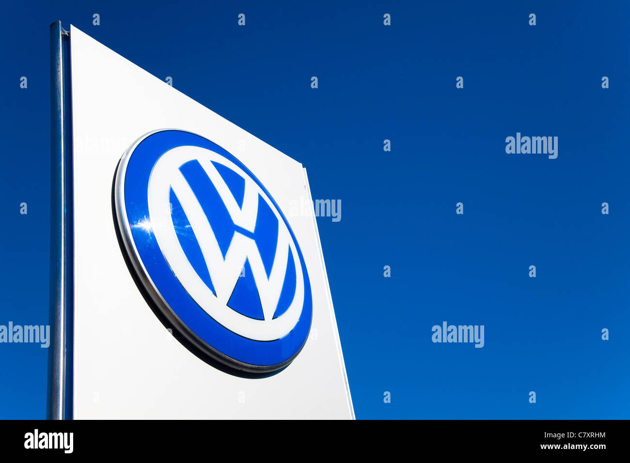 Sign, Volkswagen main dealer, London, UK Stock Photo - Alamy