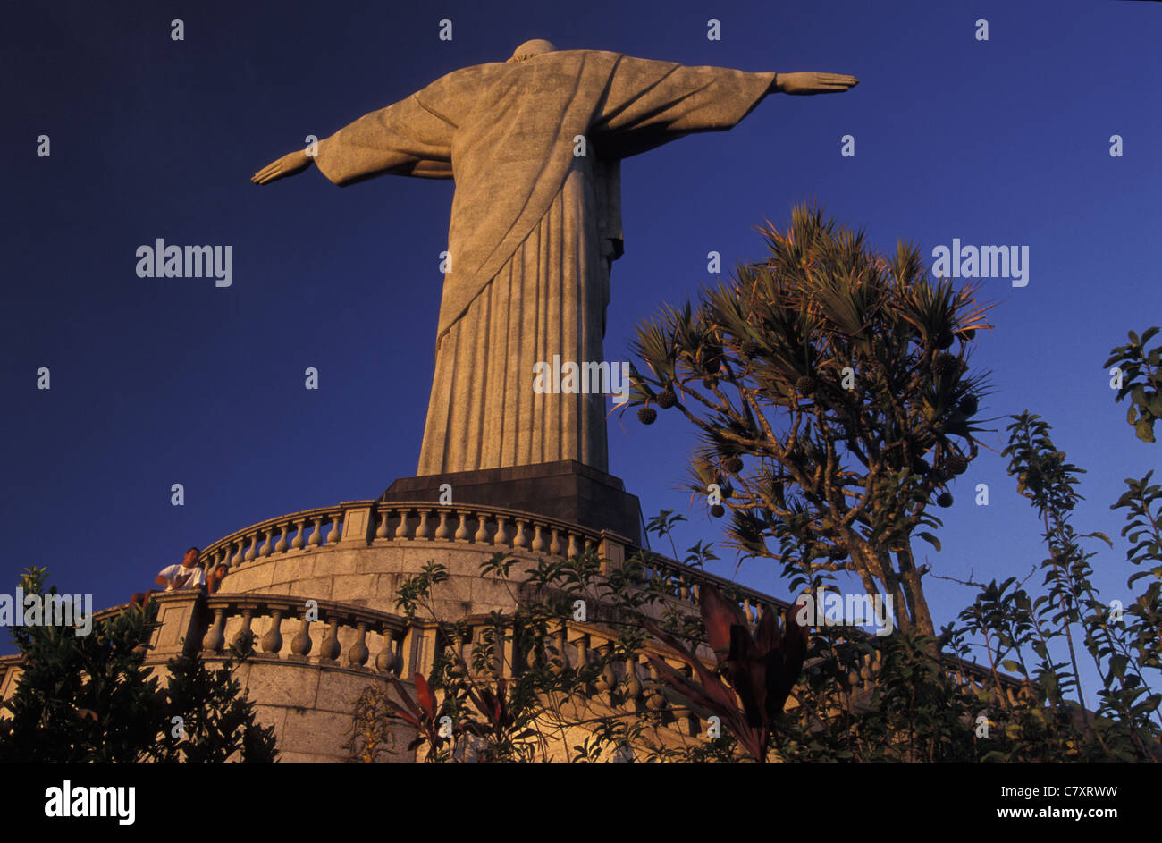South America, Brazil, Rio de Janeiro, Corcovado, The statue of Cristo ...