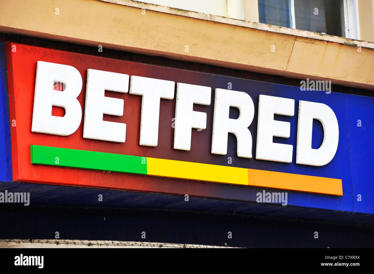 Betfred shop sign Stock Photo - Alamy