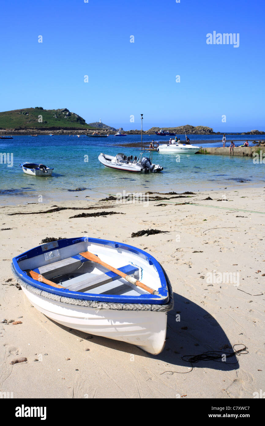 "St Martins", Lower Town, Tean Sound, Isles of Scilly, Cornwall Stock ...