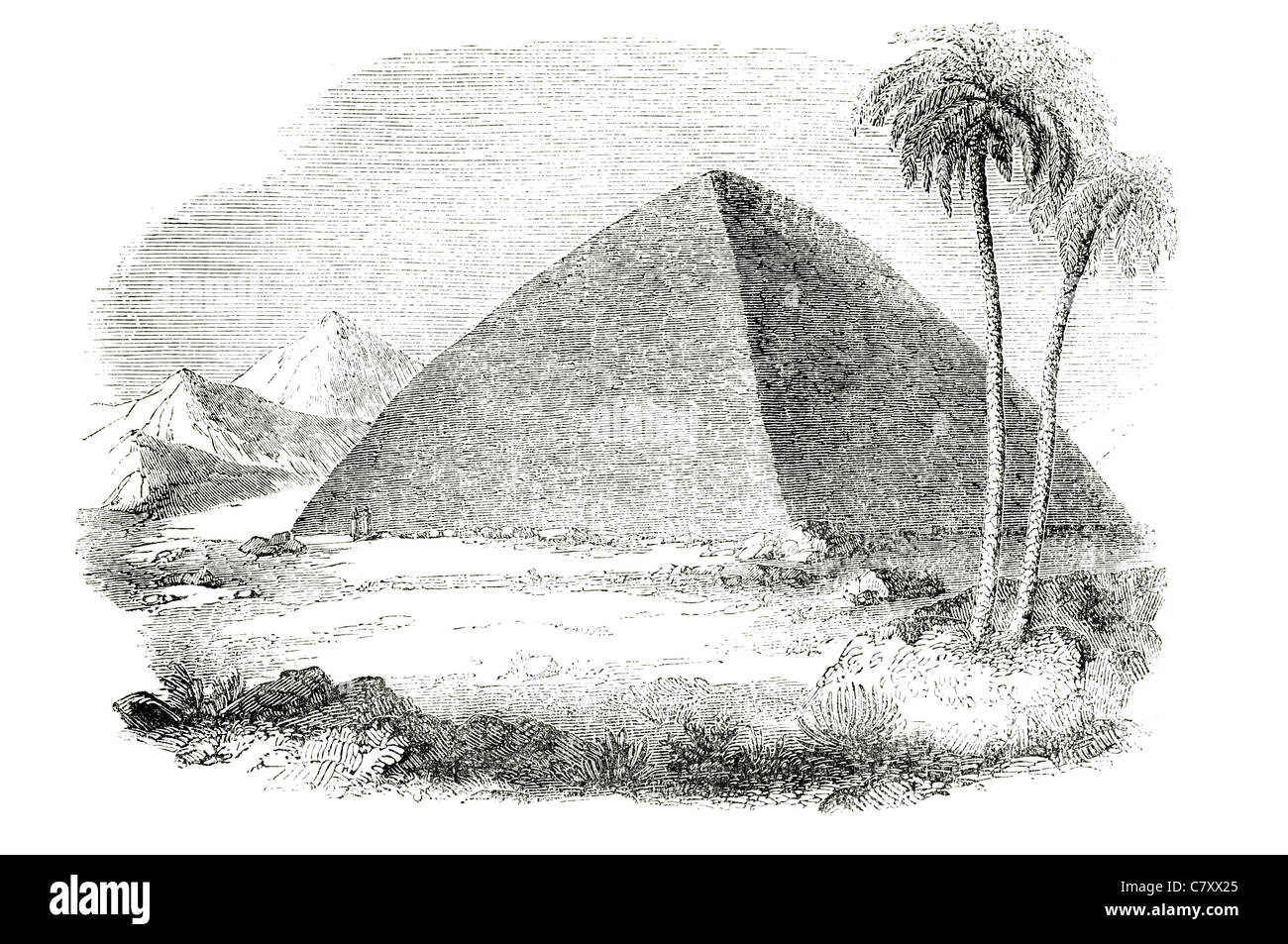 19th century pyramid drawing Cut Out Stock Images & Pictures - Alamy