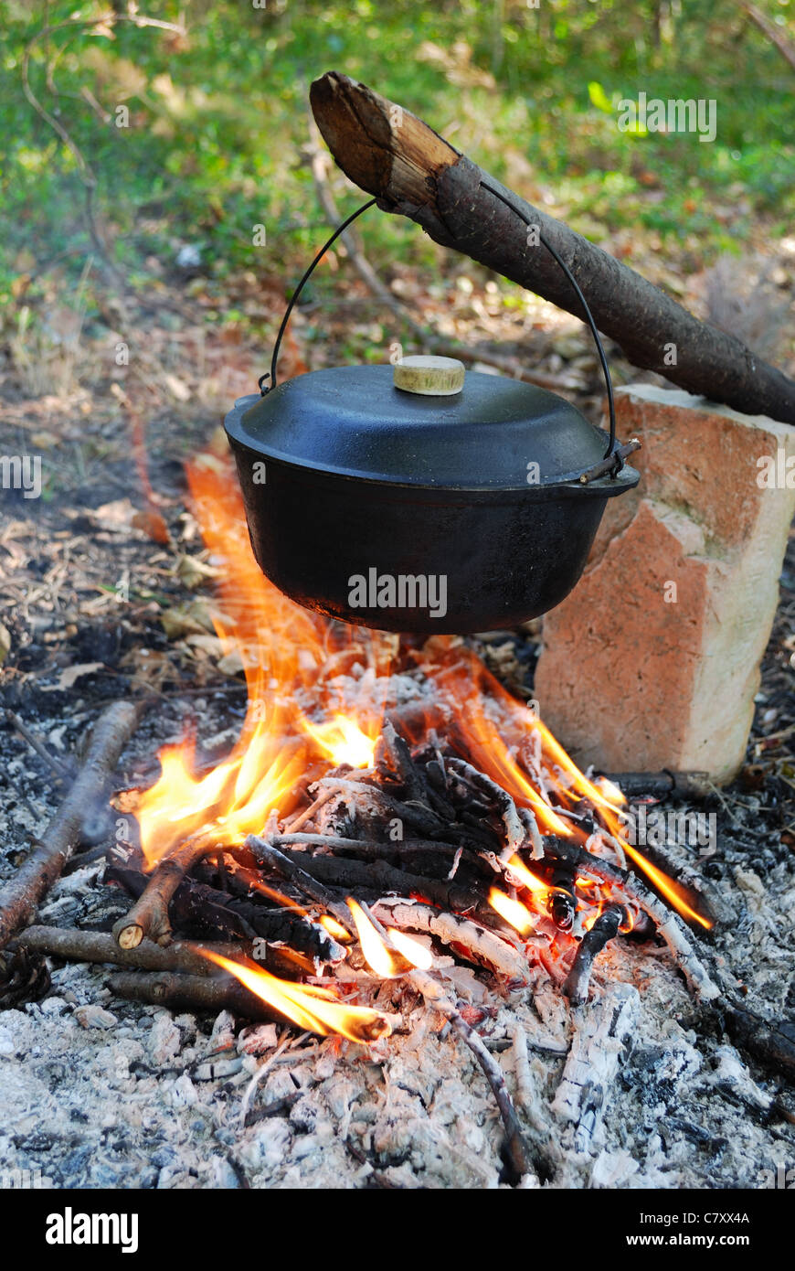 Campfire sparks forest fire hi-res stock photography and images - Alamy