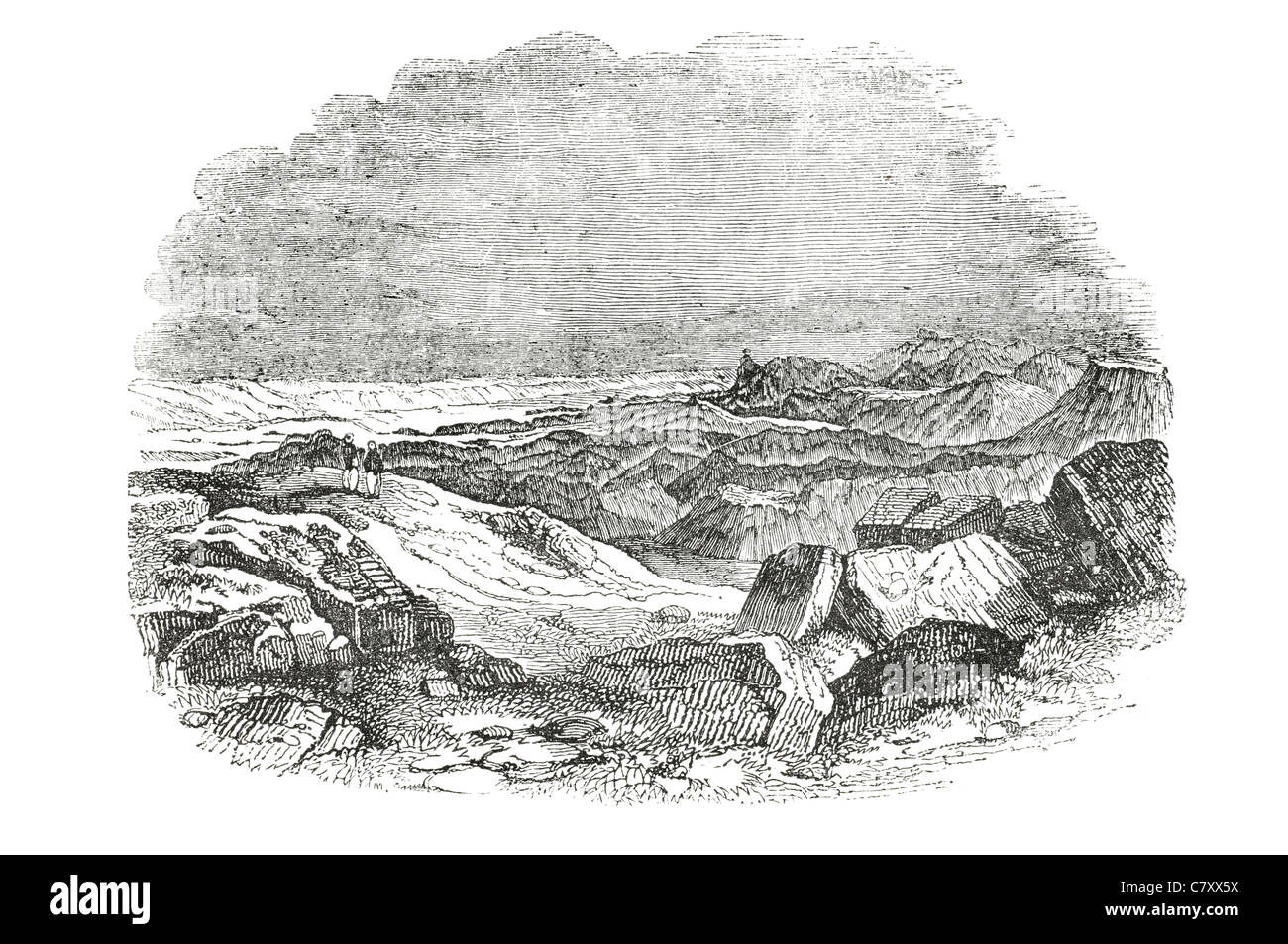 Land of Edom mount Sinai Seir ten commandments moses Stock Photo - Alamy