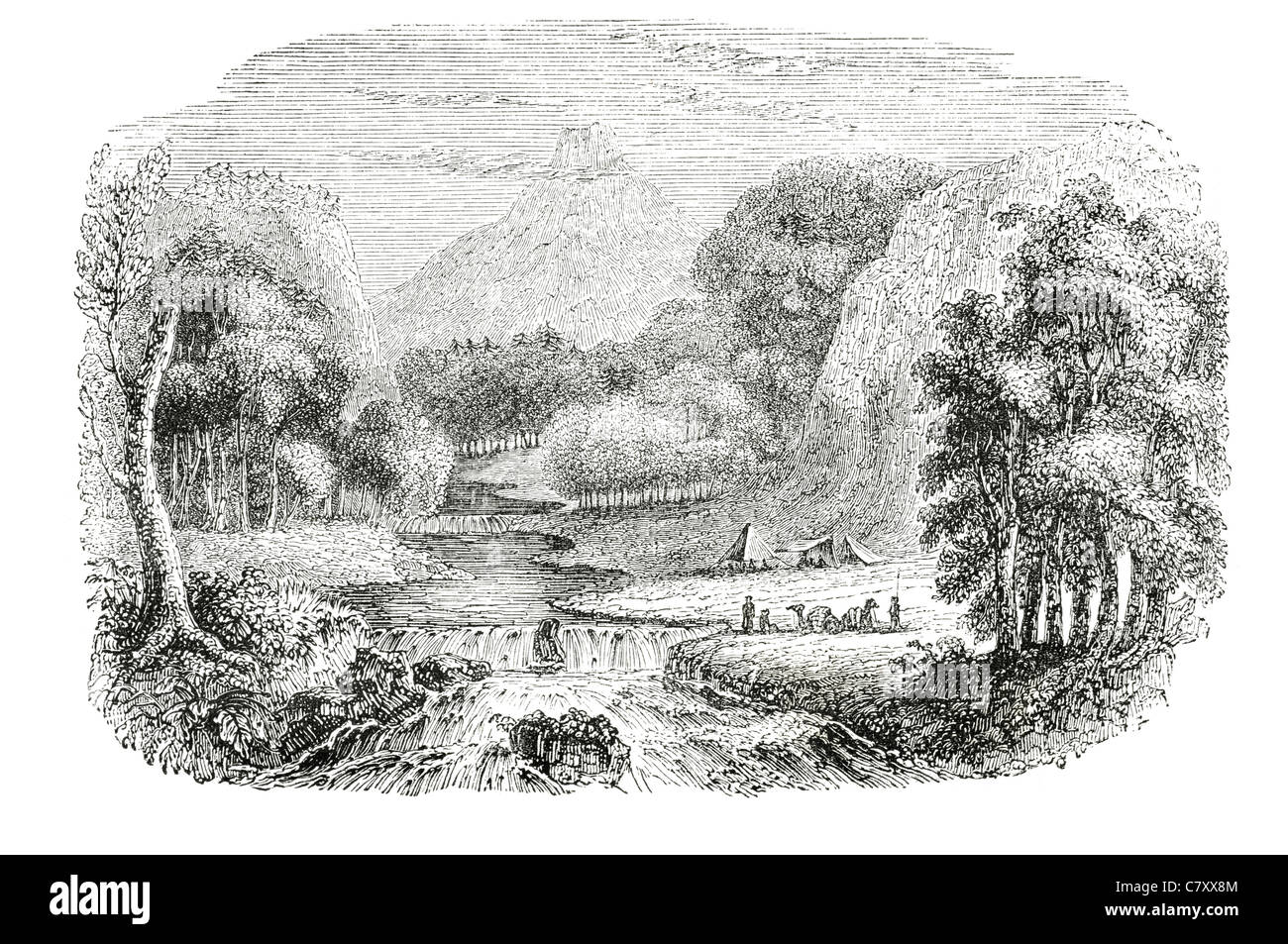 biblical Jabbok River Zarqa Jordan Amman flows broad valley Jordanian ...