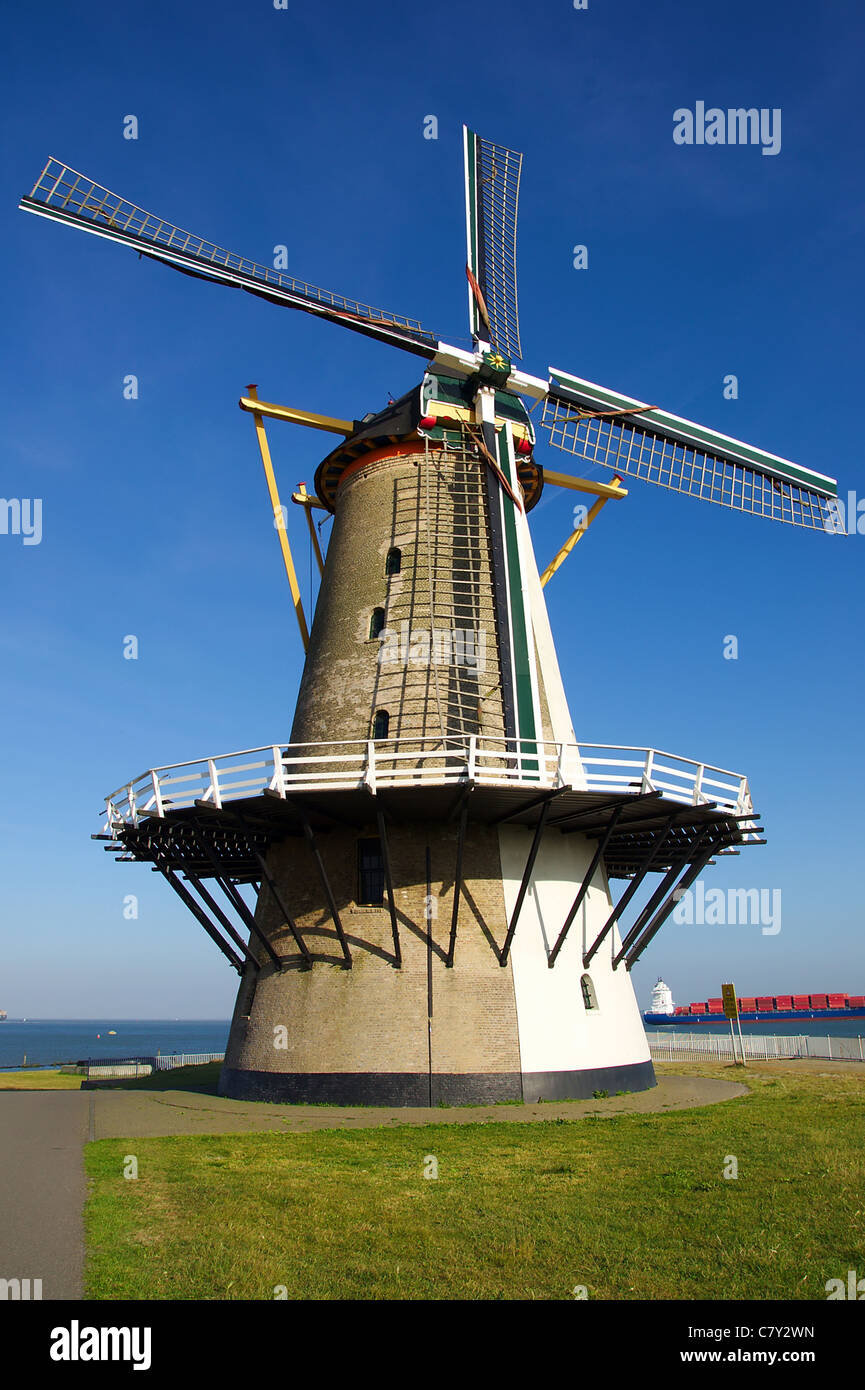 Old traditional historic windmill sea hi-res stock photography and ...