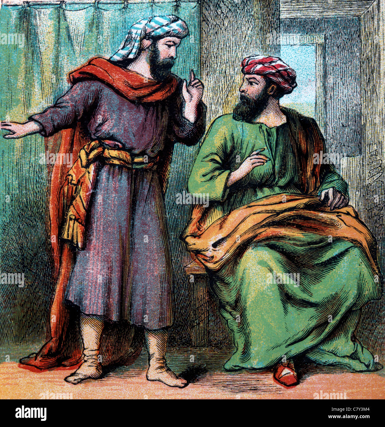 Bible Stories- Illustration From The Proverbs Of Solomon III Stock ...