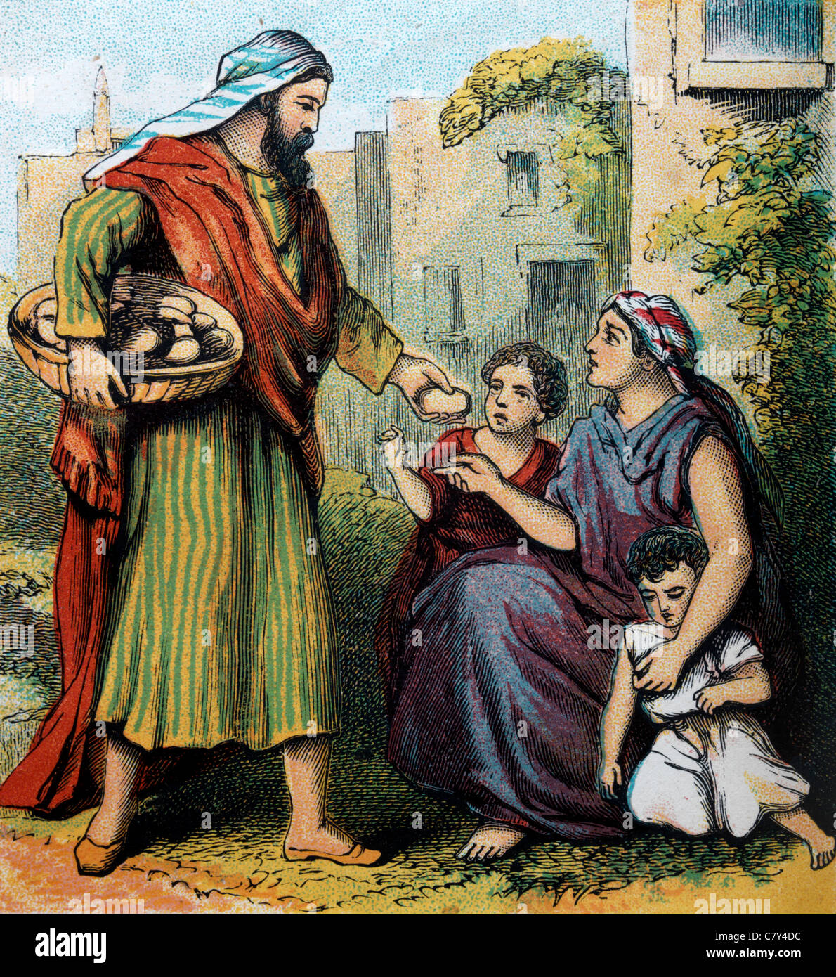 Bible Stories- Illustration from the Proverbs Of Solomon IV " He that ...