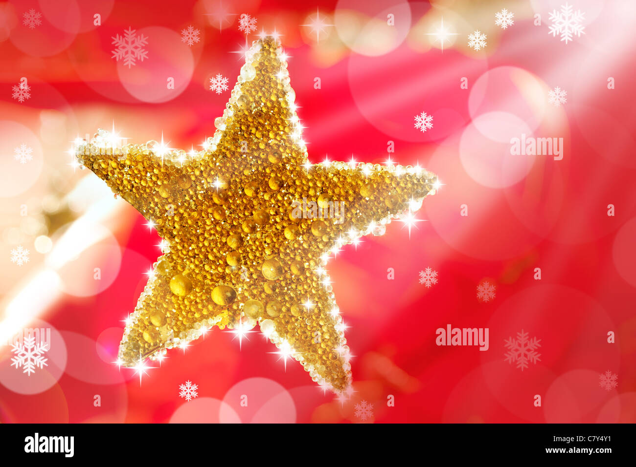 Golden star background hi-res stock photography and images - Alamy
