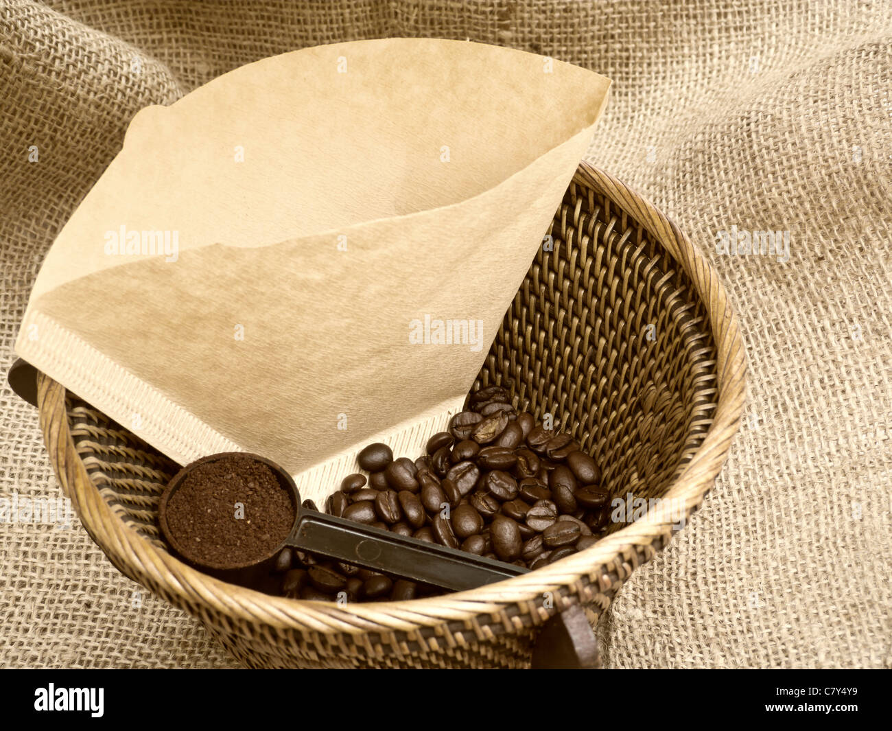 Making Some Coffee Stock Photo - Alamy