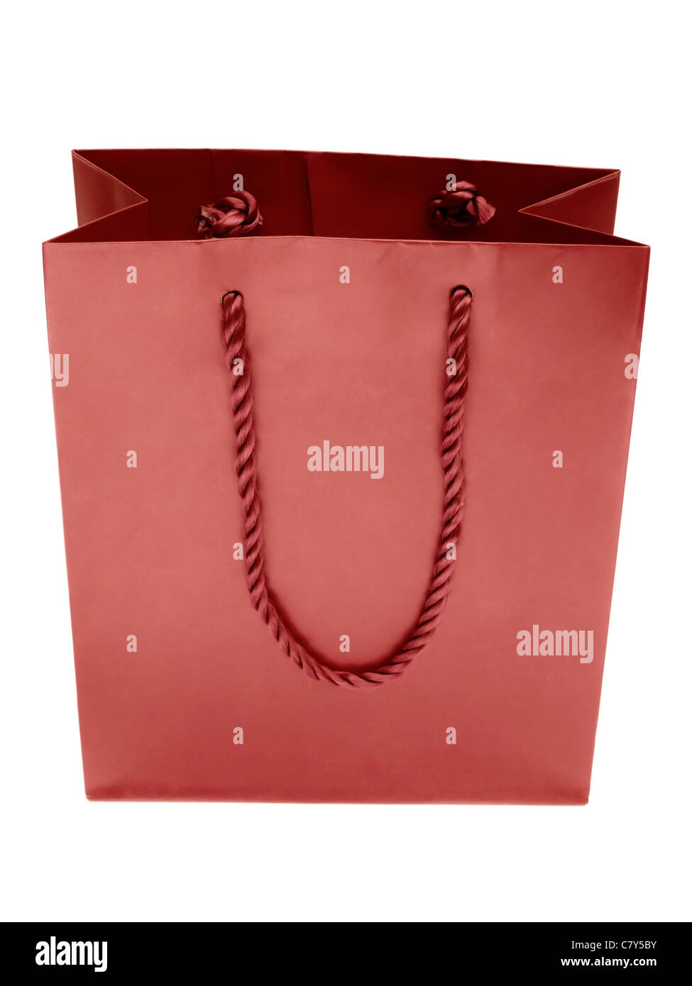Red Shopping Bag Stock Photo - Alamy