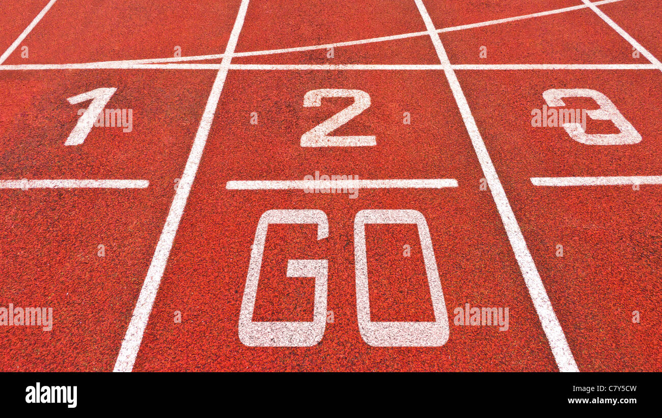 Running track finish line horizontal hi-res stock photography and ...