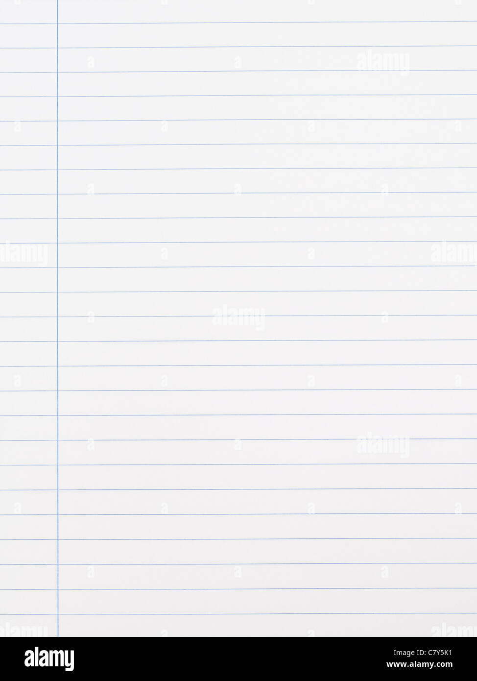 Striped Notebook Paper Stock Photo - Alamy