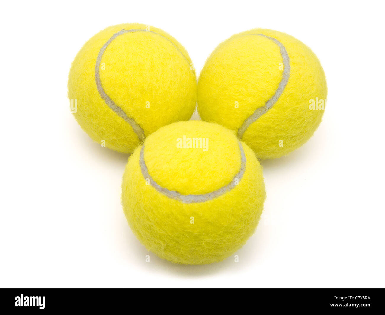 Tennis Ball Trio Stock Photo - Alamy