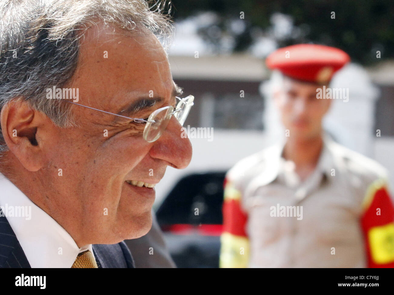 U.S. Secretary of Defense Leon Panetta arrives for his meeting with ...