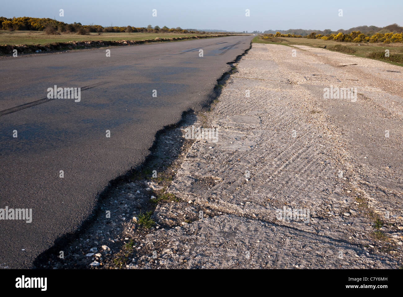 This is part of the remains of a Second World War Airfield at Stoney ...