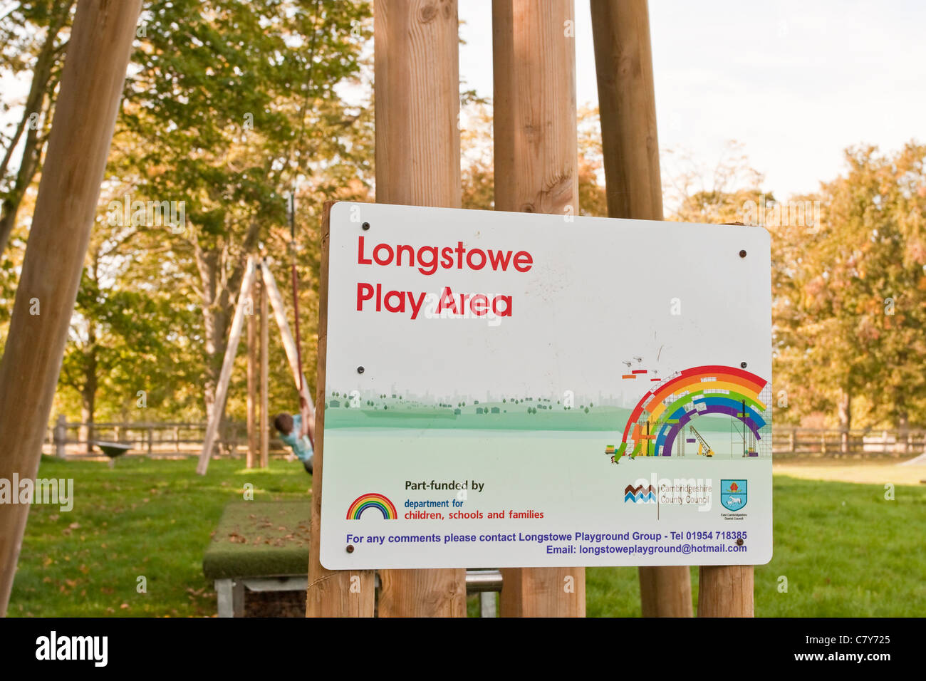 Longstowe village playground in Cambridgeshire, UK Stock Photo - Alamy