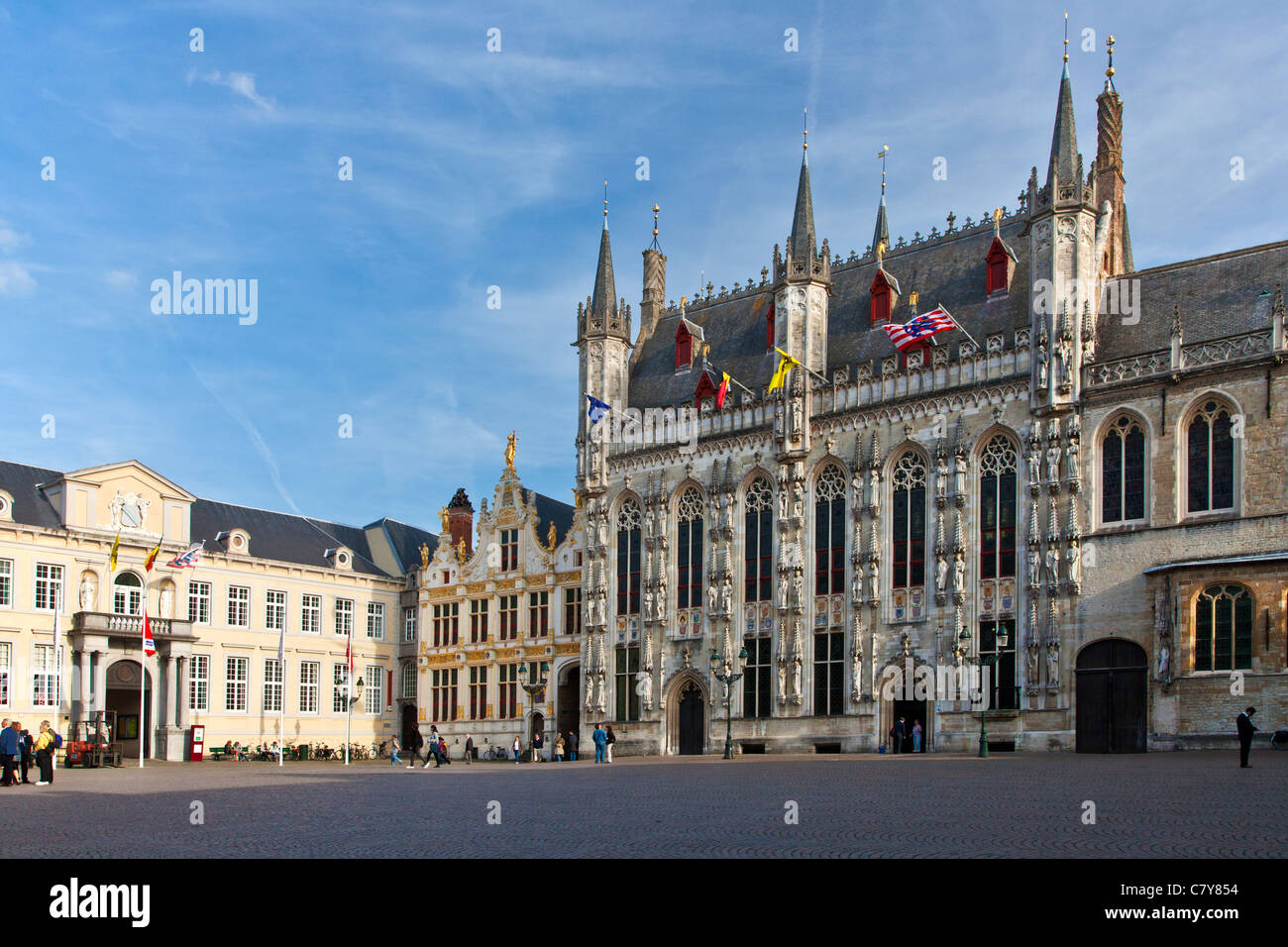 14th century Gothic Town Hall, Renaissance Old Civil Registry & neo ...