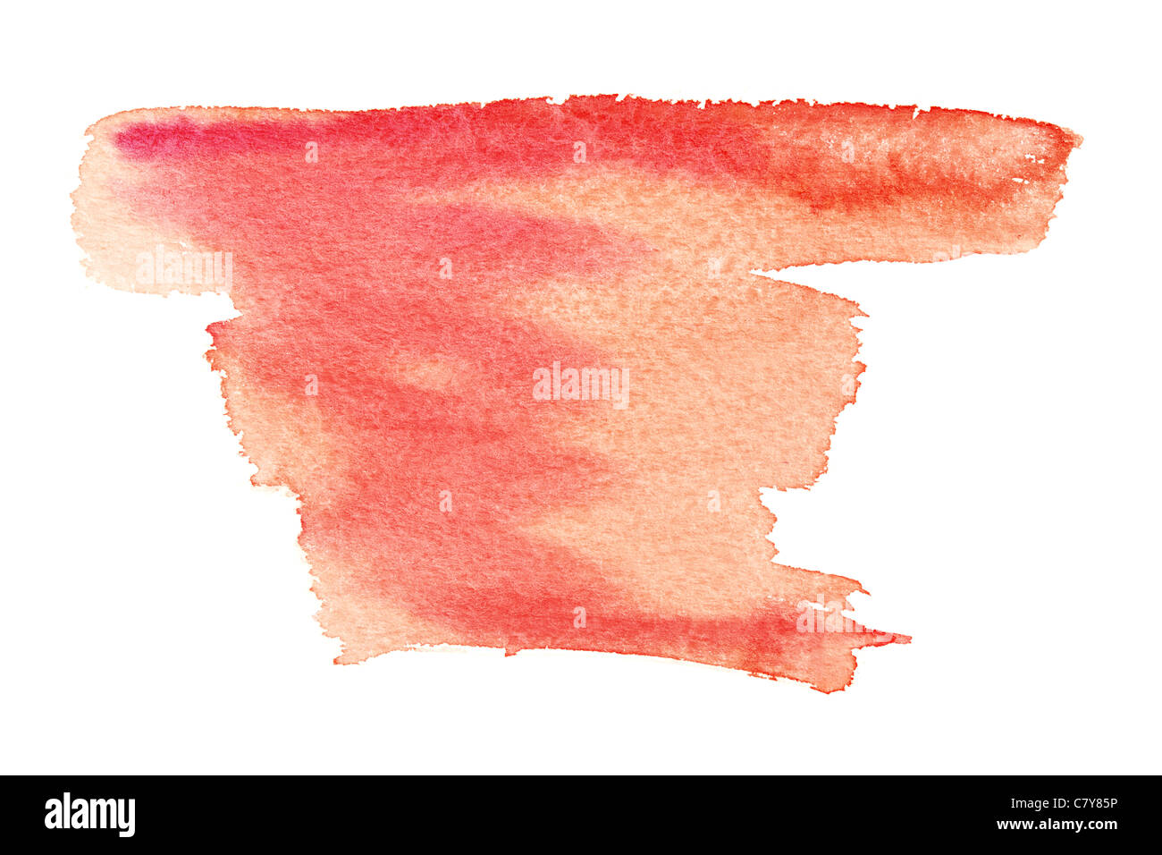Red watercolor brush strokes with space for your own text Stock Photo ...
