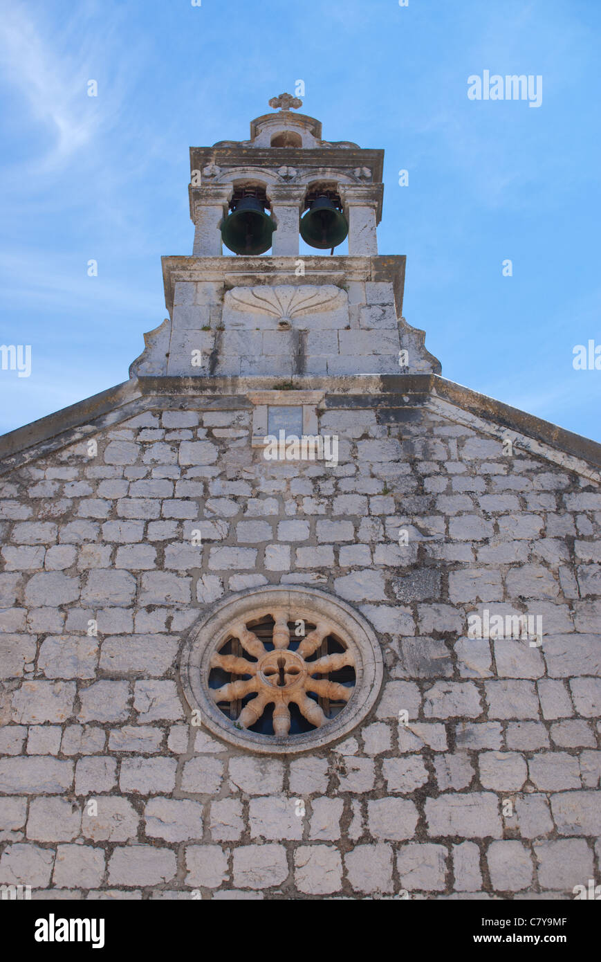 a church of stone in the croatian city of stari grad Stock Photo - Alamy