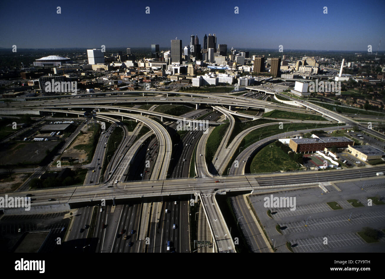USA, Georgia, Atlanta, highways intersection Stock Photo - Alamy
