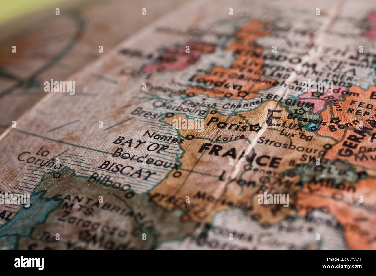 Western europe map hi-res stock photography and images - Alamy