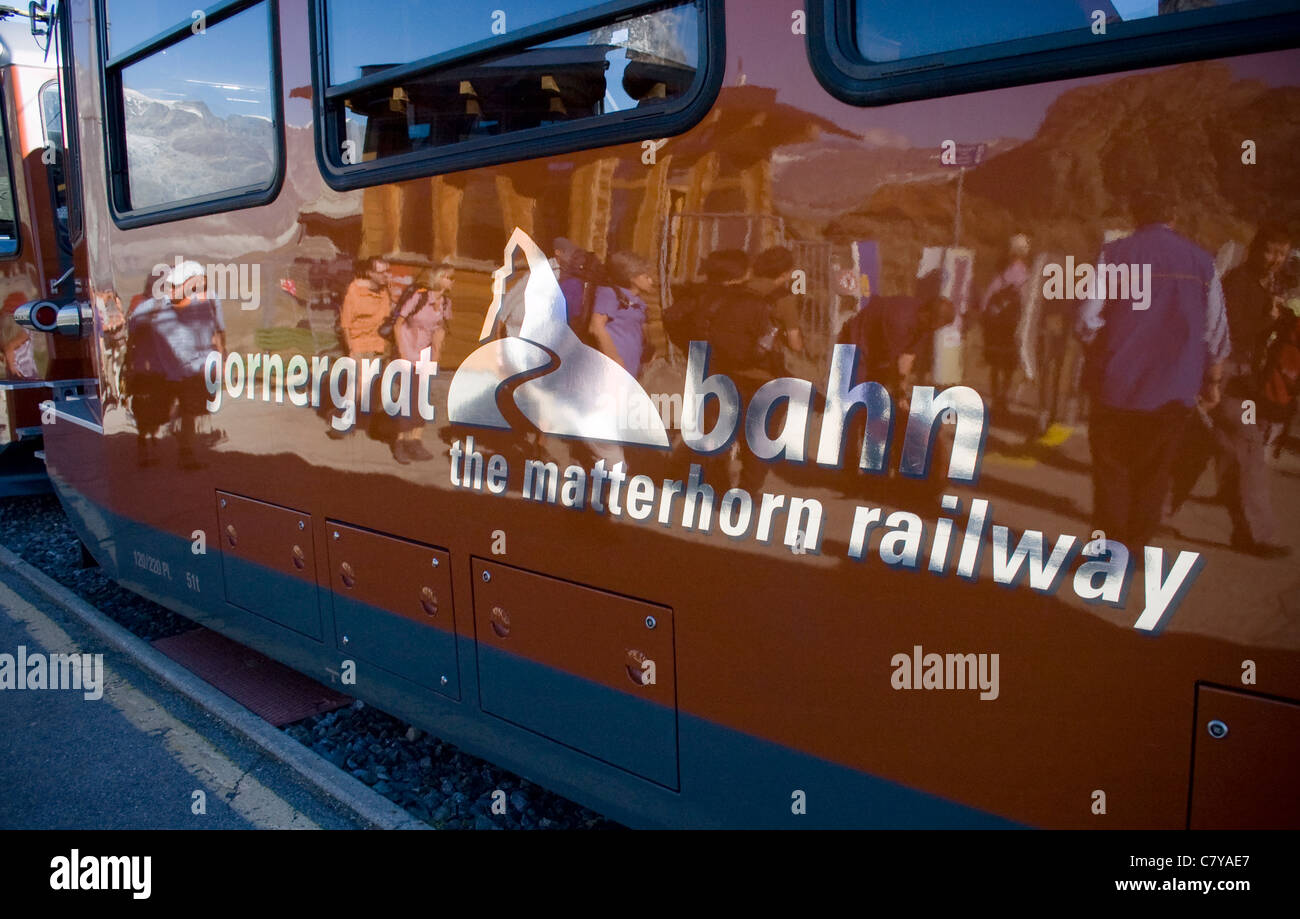 Matterhorn railway gornergrat bahn switzerland hi-res stock photography ...