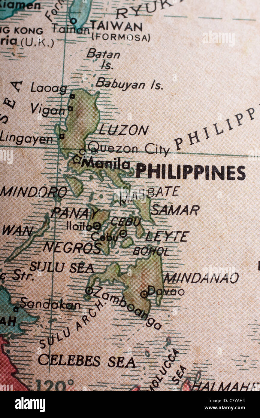 Map of the Philippines Stock Photo - Alamy