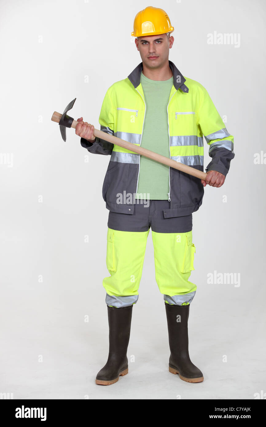 Holding a pickaxe hi-res stock photography and images - Alamy