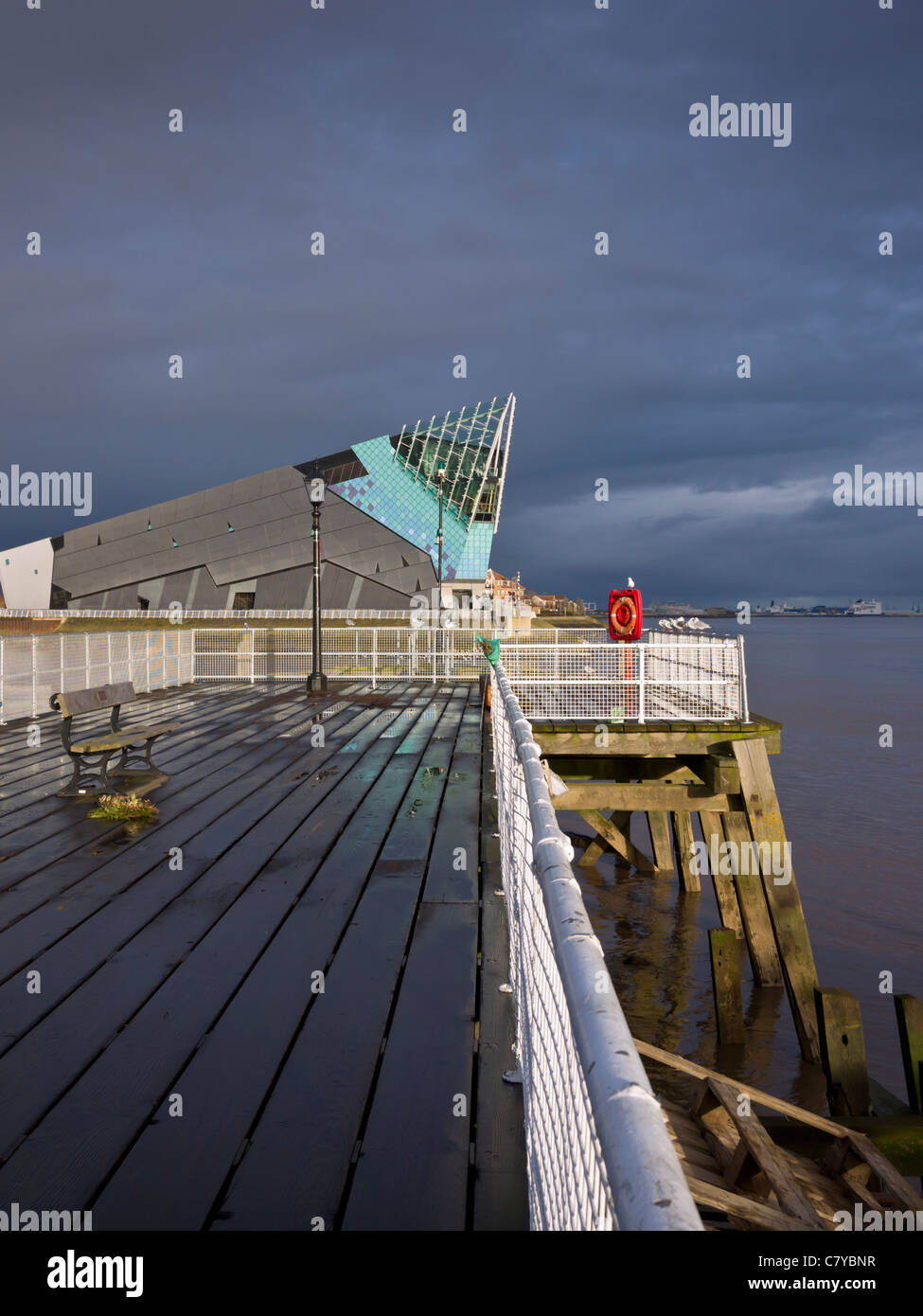 The Deep aquarium, Hull waterfront on the River Humber, East Yorkshire ...
