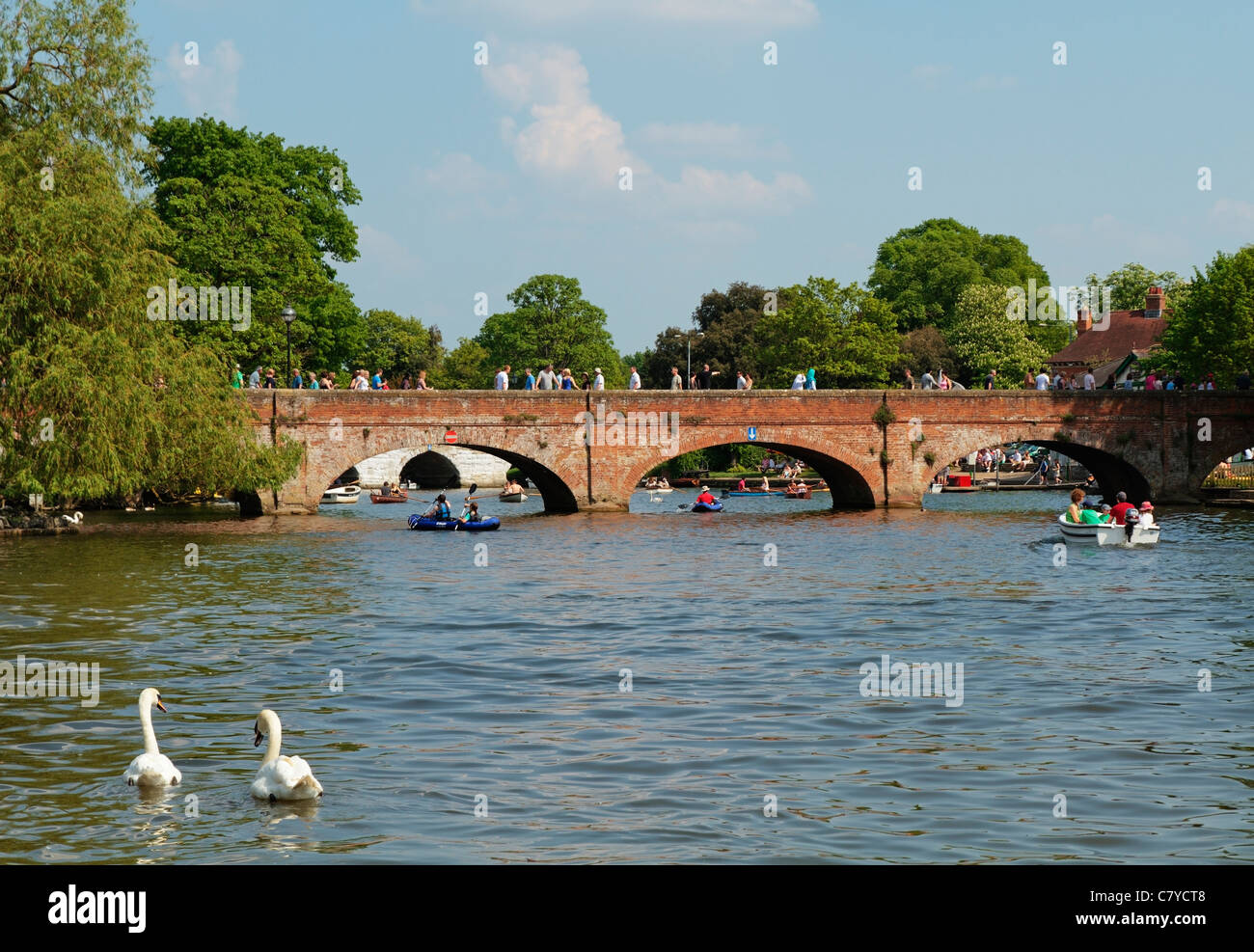 Tramway Bridge over the River Avon, Stratford-upon-avon, Warwickshire ...
