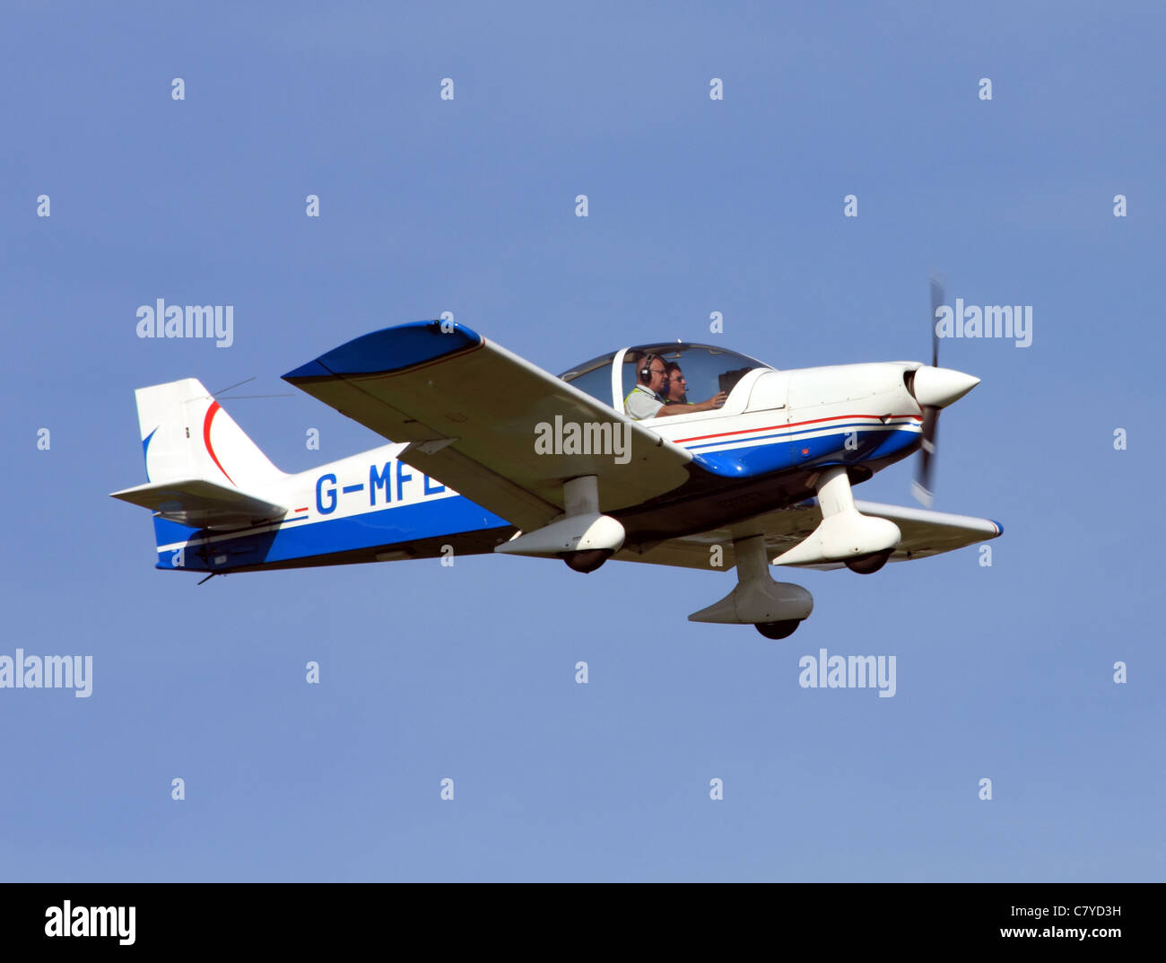 Light Aircraft Leeds Bradford G-MFLA Robin HR200/120B Stock Photo - Alamy