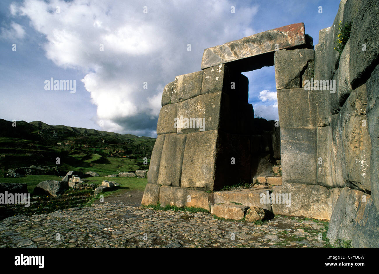 Peru, Cuzco, Sacsayhuaman Inca ruin Stock Photo - Alamy