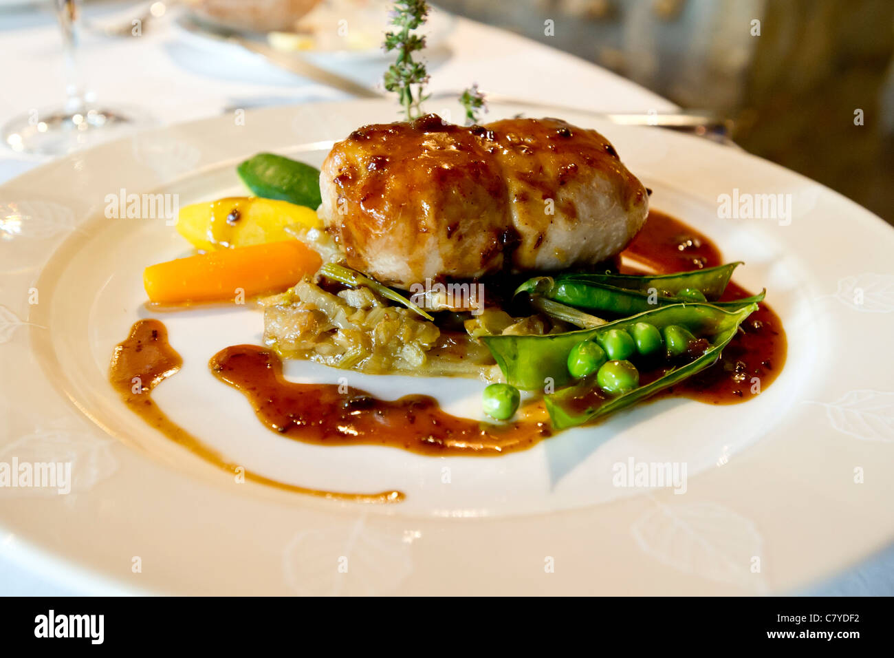 Food presentation in restaurant Stock Photo - Alamy