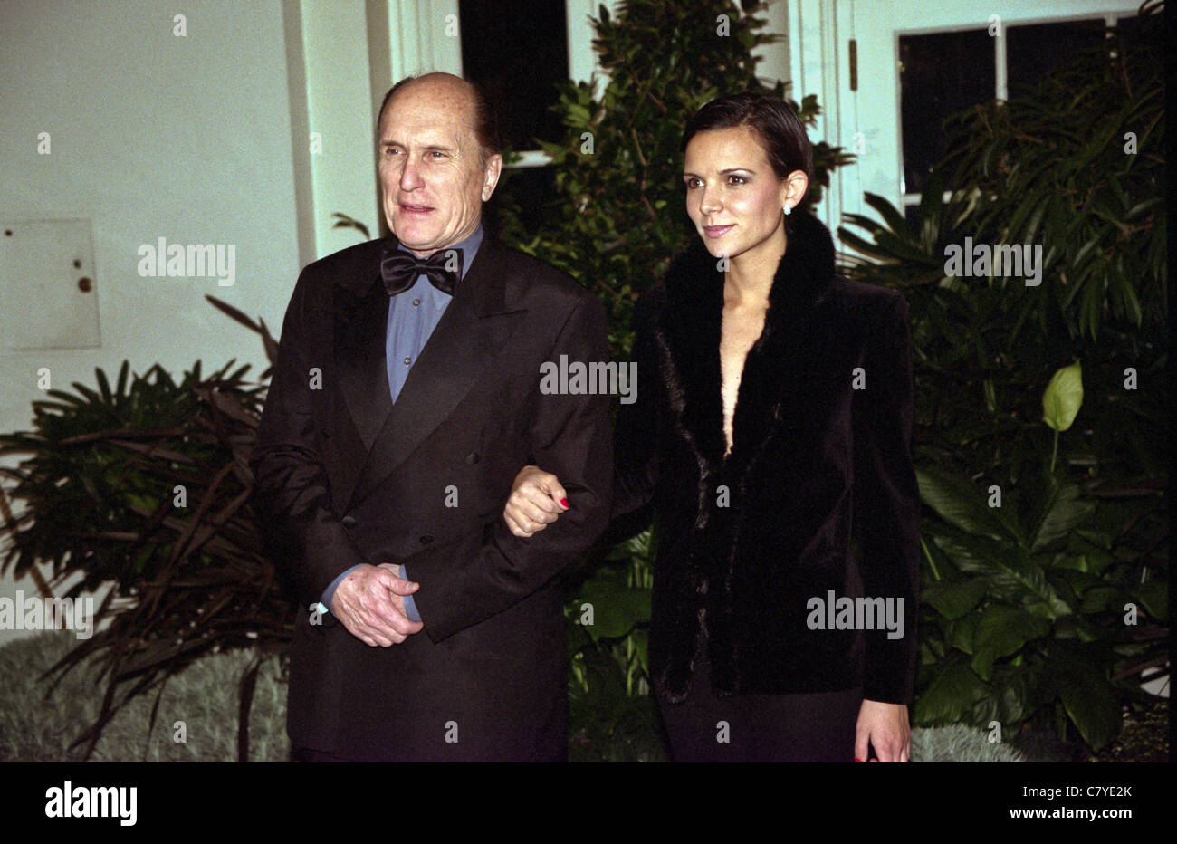 Actor Robert Duvall and his friend Luciana Pedraza arrive for the State ...