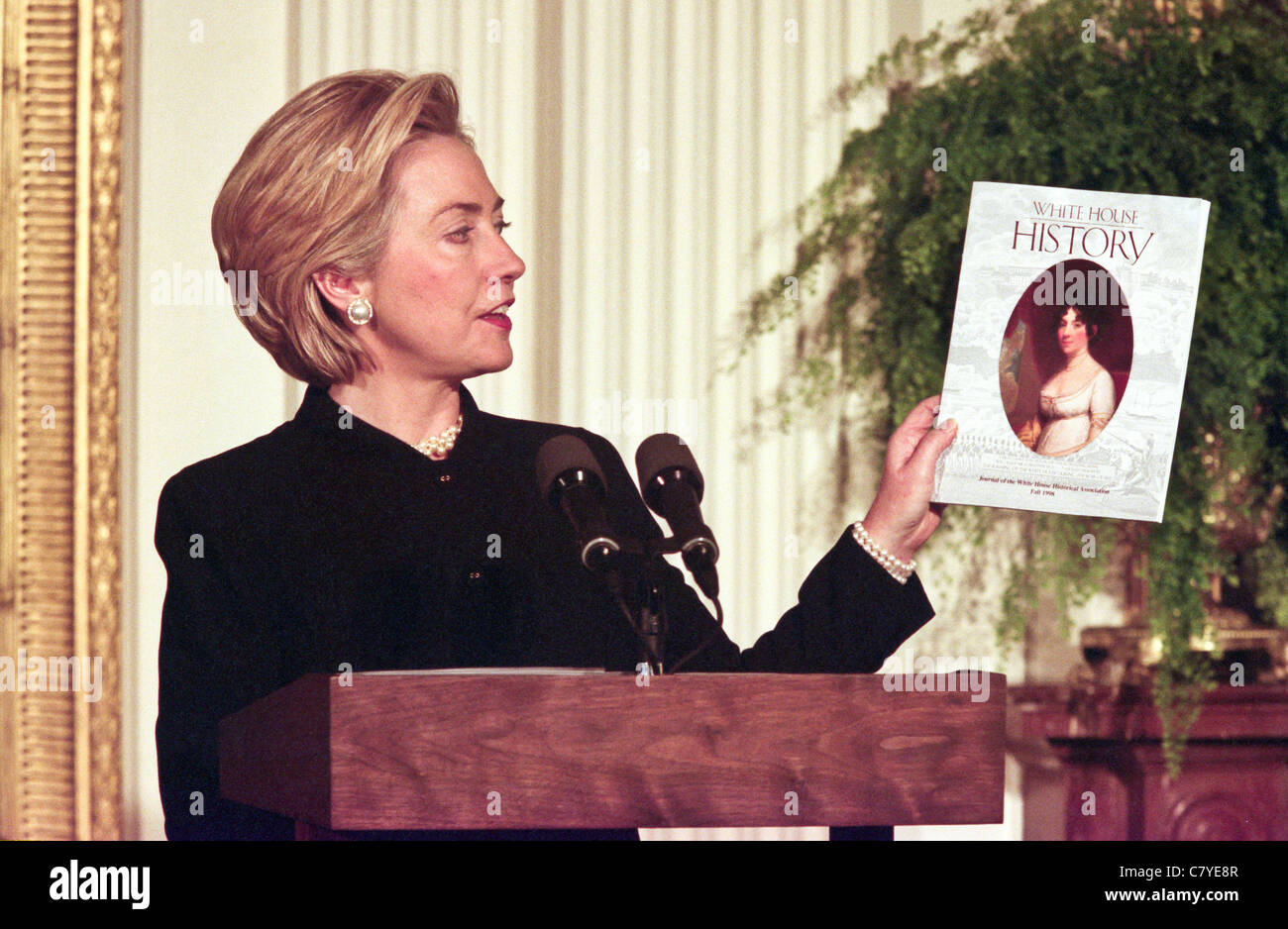 First lady Hillary clinton releases a Dolly Madison commemorative ...
