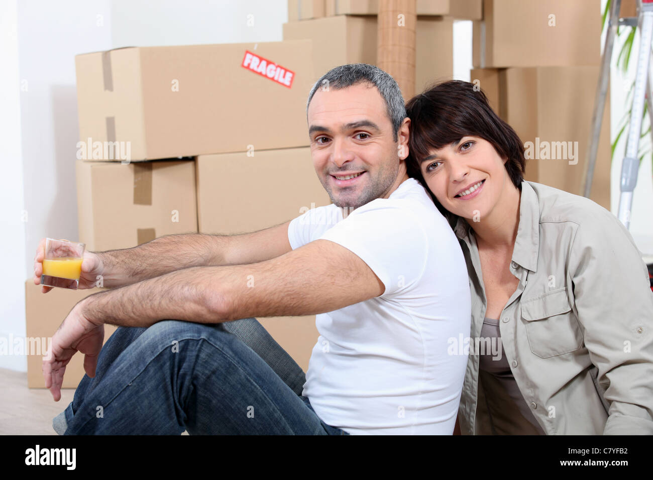 Moving view woman smiling taking hi-res stock photography and images ...