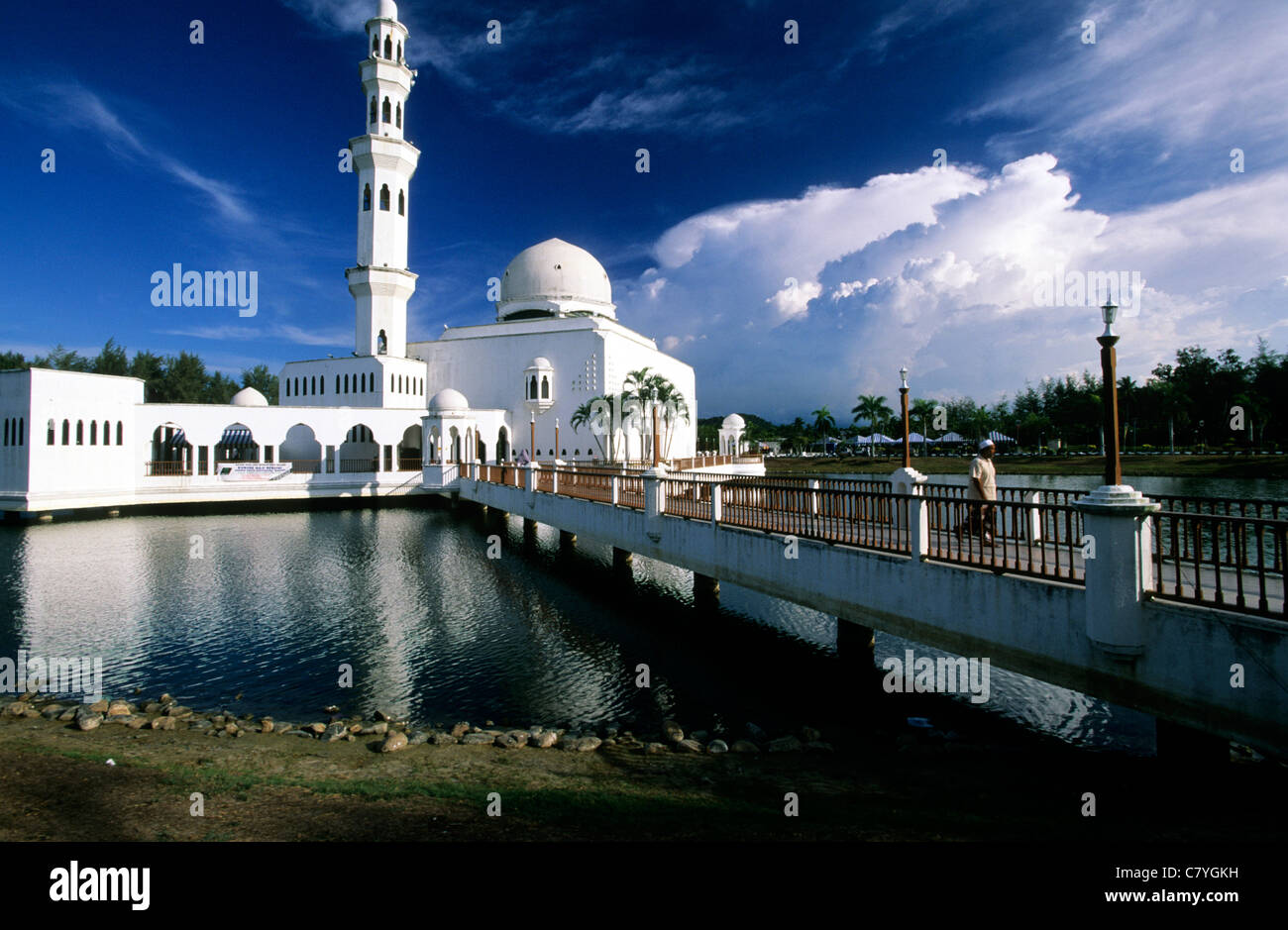 Kuala Terengganu Malays floating mosque, Malaysia Stock Photo - Alamy