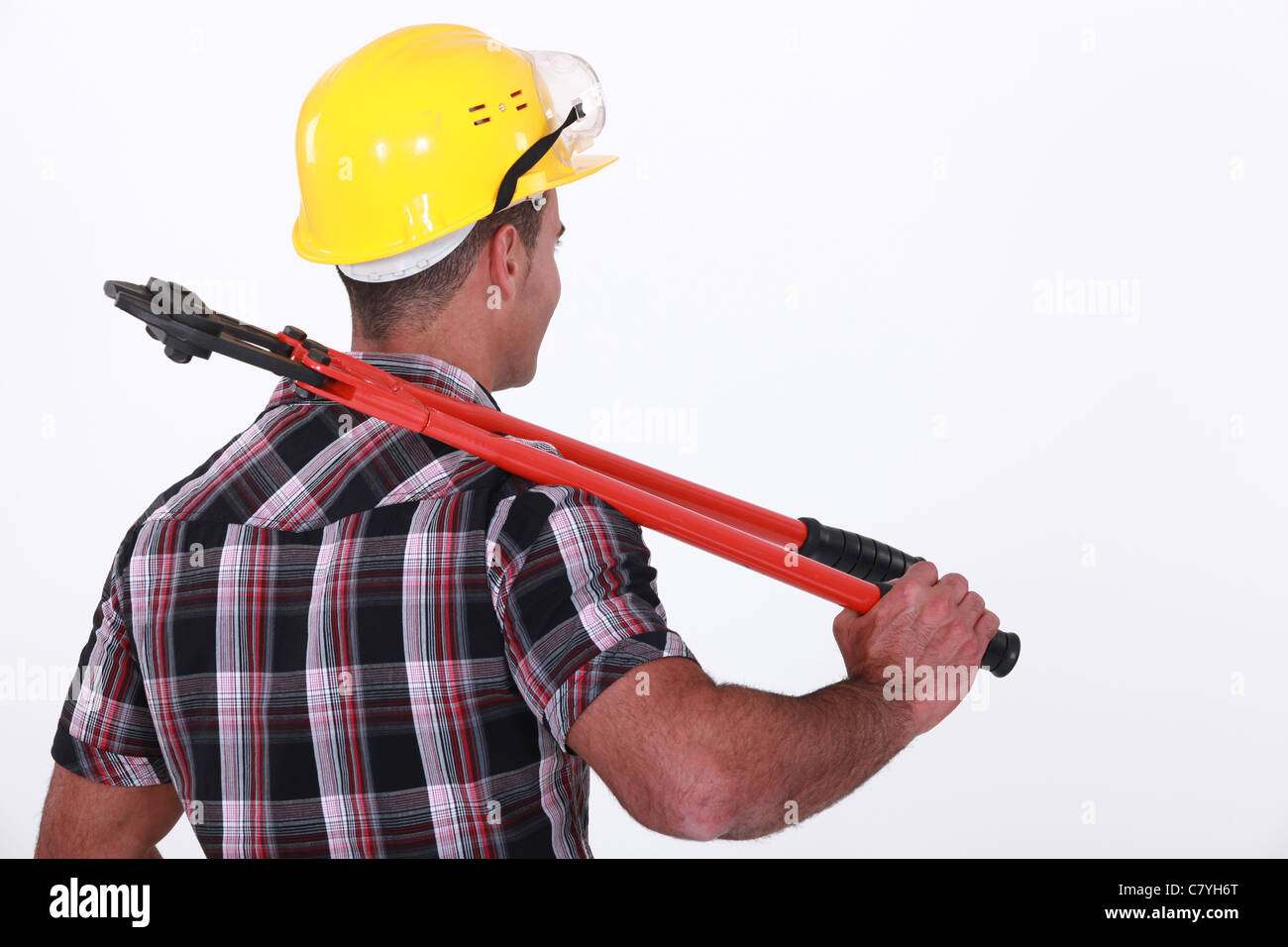 Muscular tradesman hi-res stock photography and images - Alamy