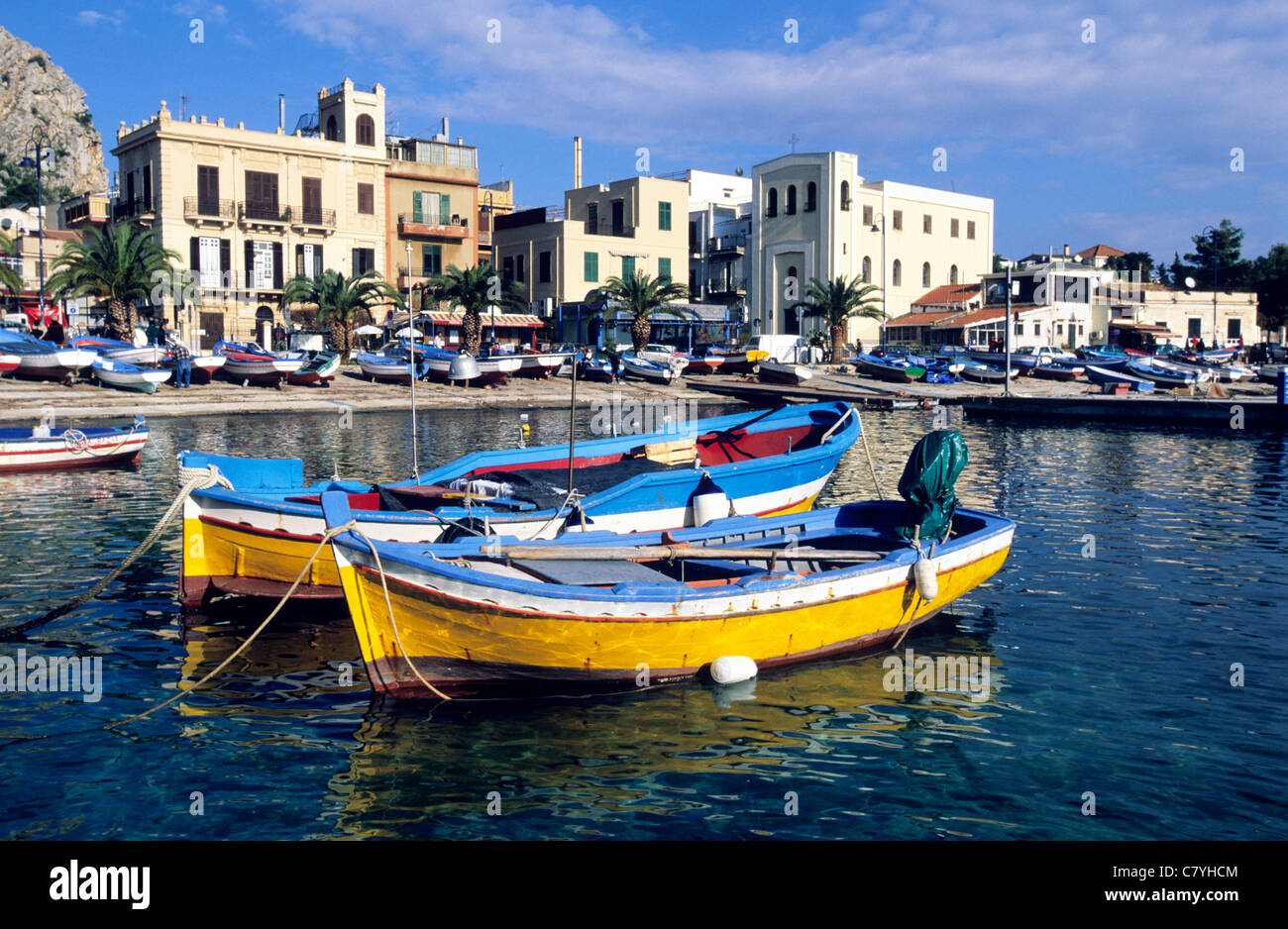 Mondello harbour hi-res stock photography and images - Alamy