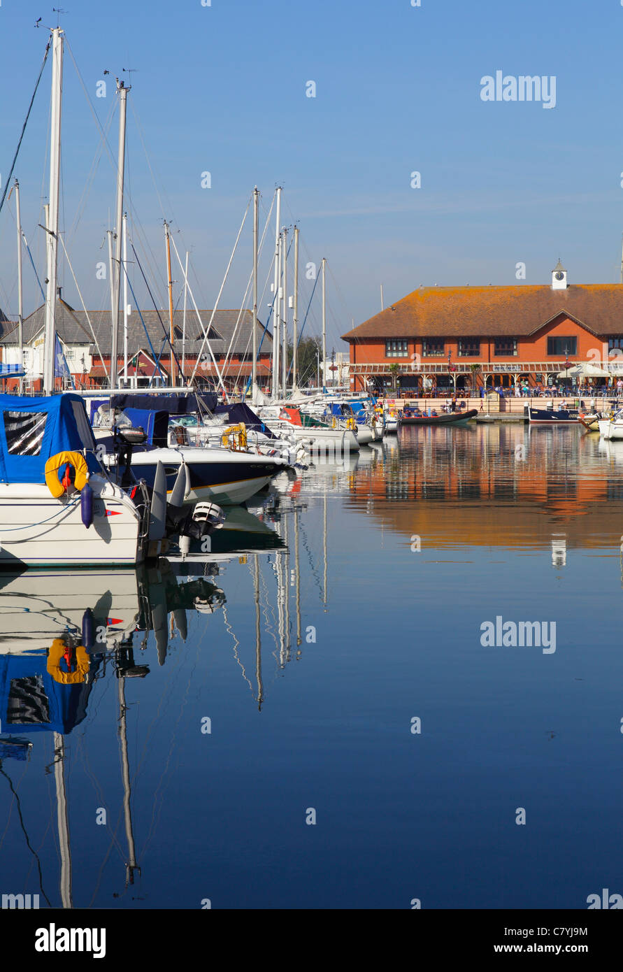 Sovereign Harbour waterfront Eastbourne East Sussex England UK GB Stock ...