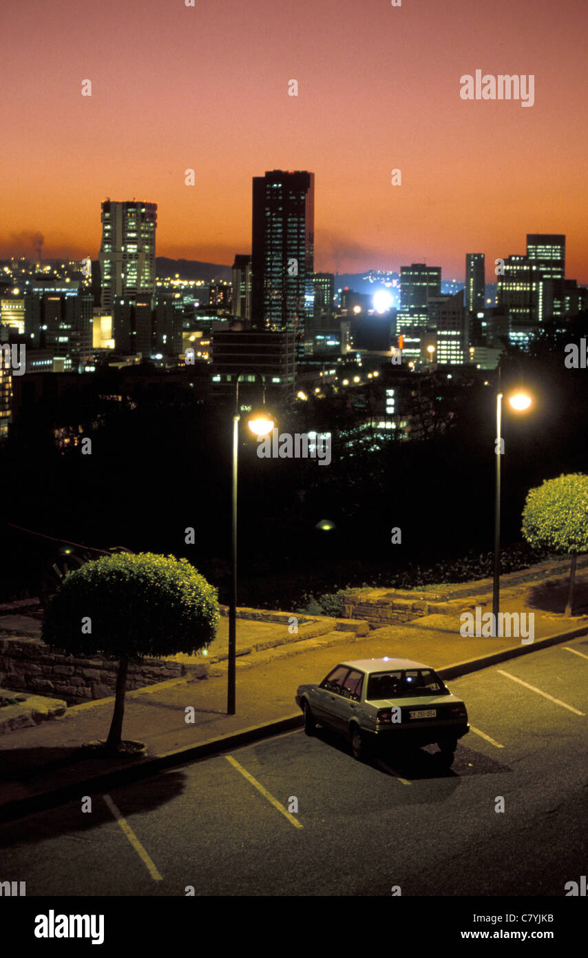 South Africa, Pretoria, skyline at dusk Stock Photo - Alamy