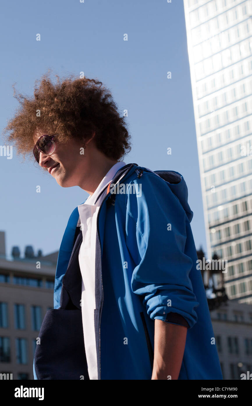 Male model in the centre of Frankfurt am Main, Germany Stock Photo - Alamy