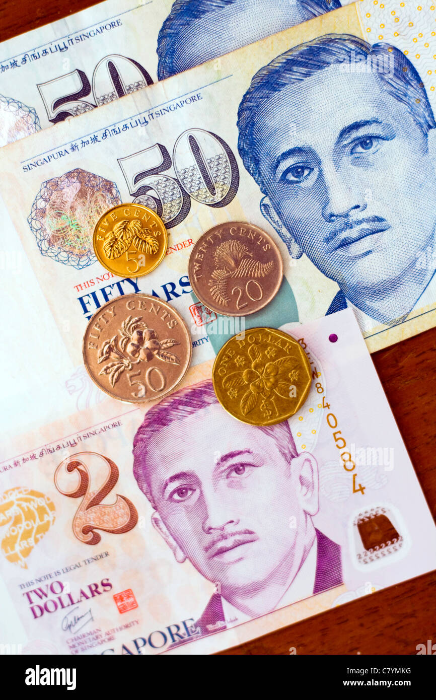 Singapore coins hi-res stock photography and images - Alamy