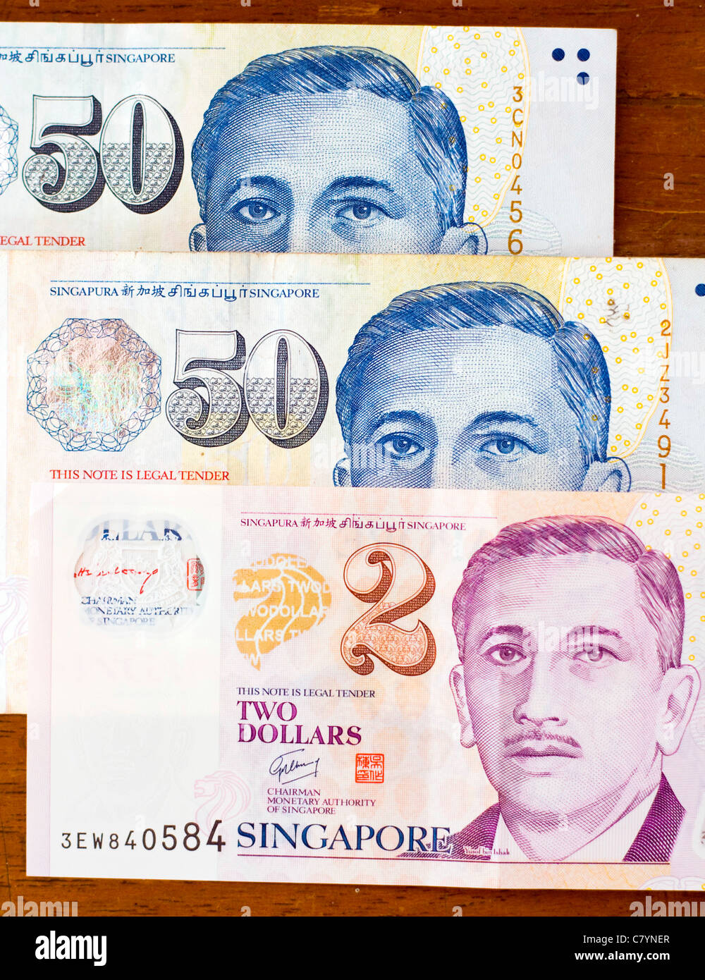 Singapore Banknotes and Coins Stock Photo - Alamy