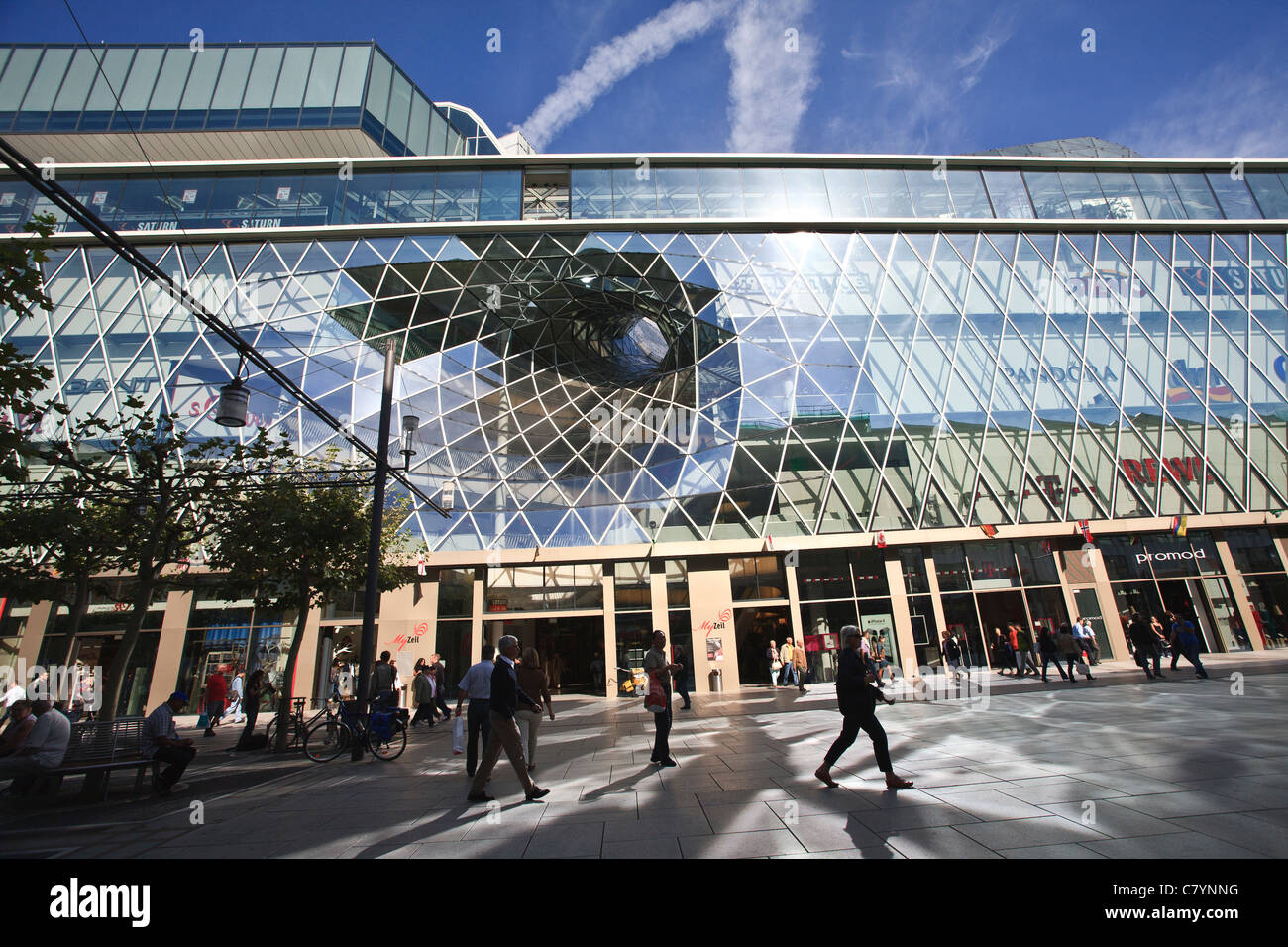 Myzeil Shopping centre in Frankfurt Germany Stock Photo - Alamy