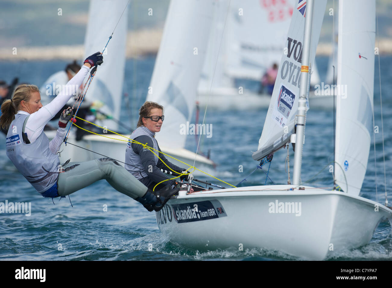 Hannah Mills and Saskia Clark (GBR), 470, women's two person dinghy ...